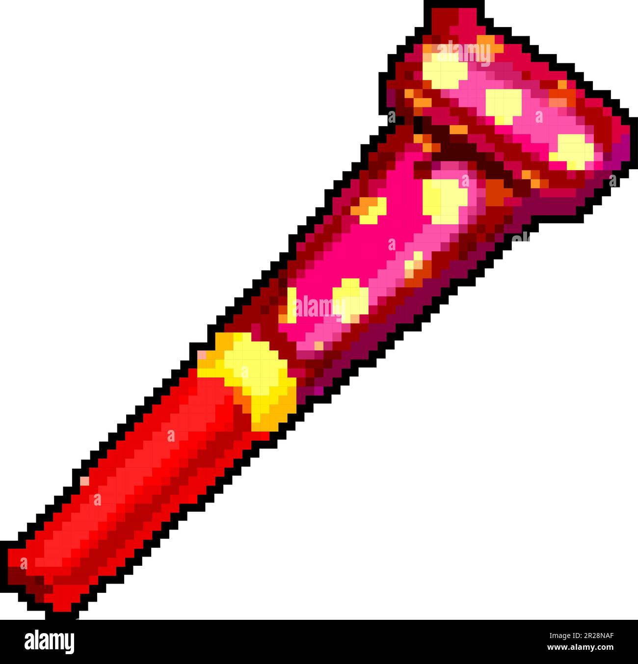 birthday party whistle game pixel art vector illustration Stock Vector ...