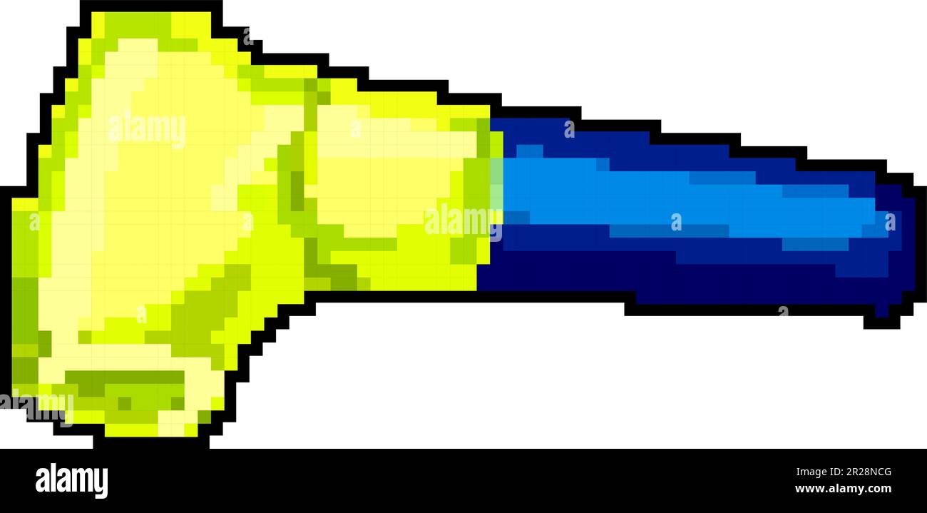 carnival party whistle game pixel art vector illustration Stock Vector ...