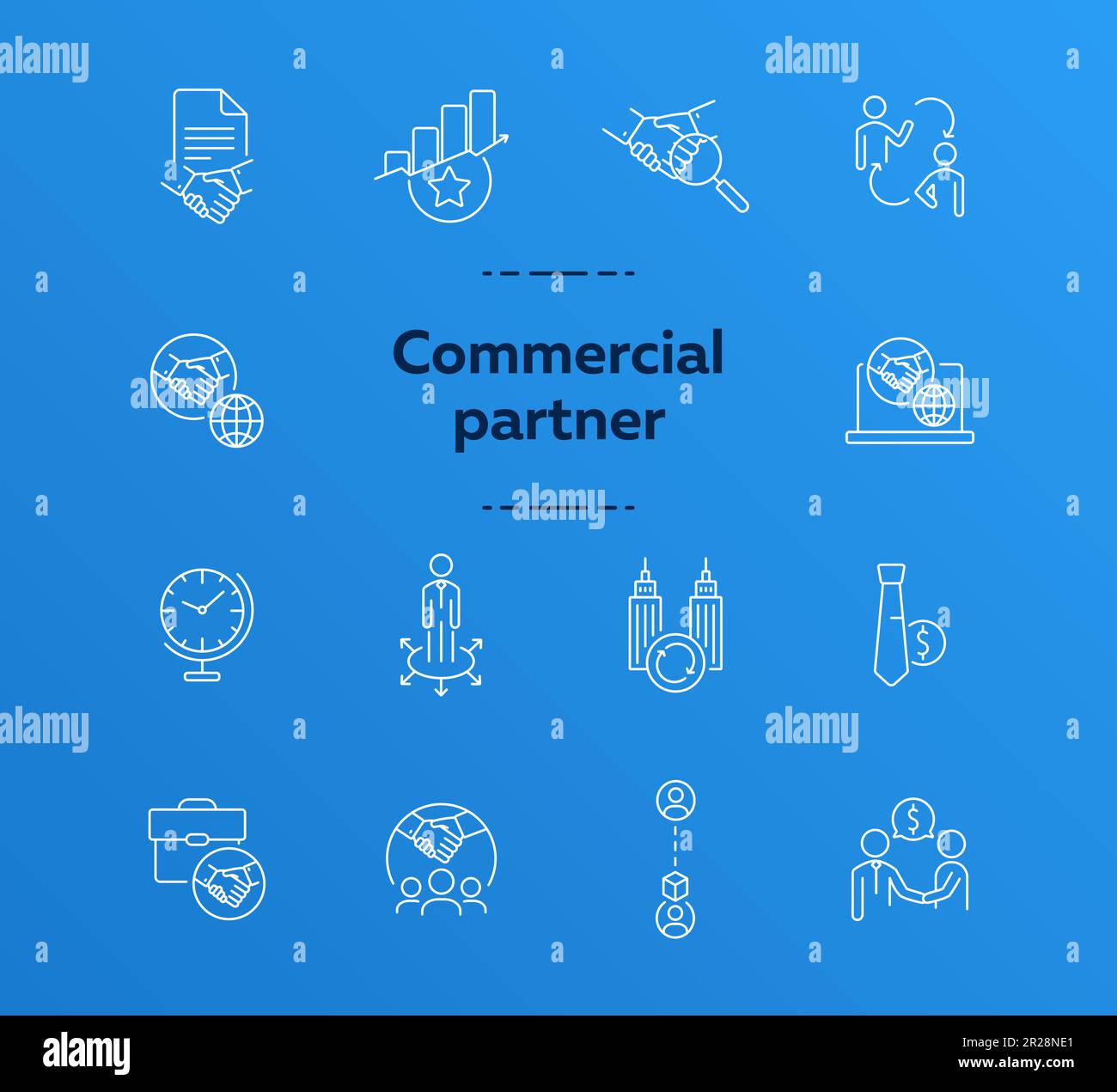 Commercial partner icons Stock Vector Image & Art - Alamy