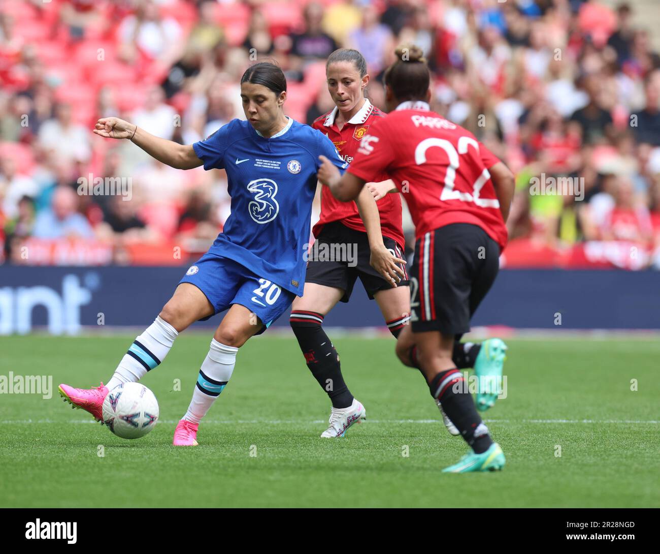 Chelsea Women Sam Kerr during Vitality Women's FA Cup Final soccer ...