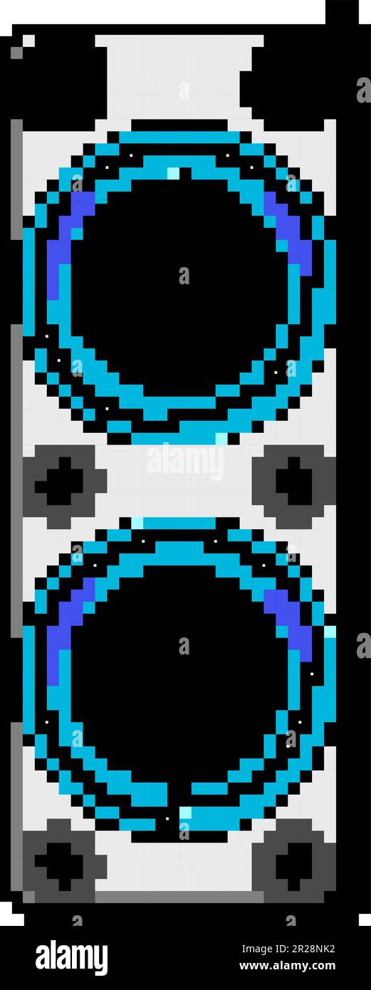 power partybox sound game pixel art vector illustration Stock Vector ...