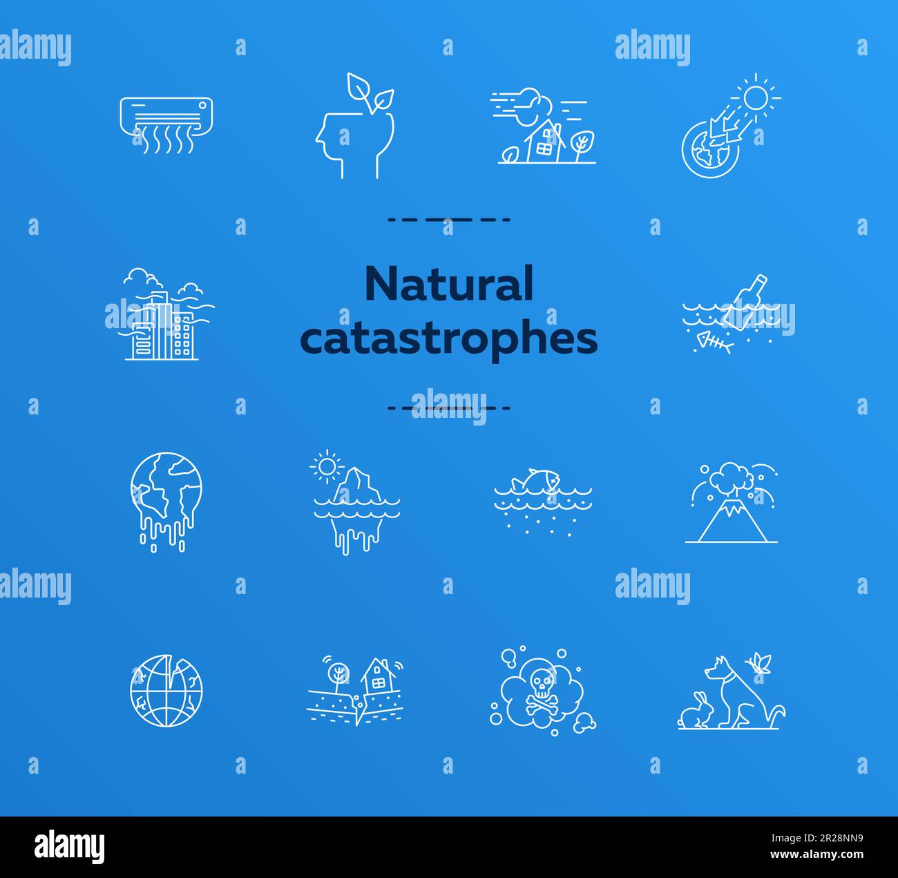 Climate catastrophes Stock Vector Images - Alamy