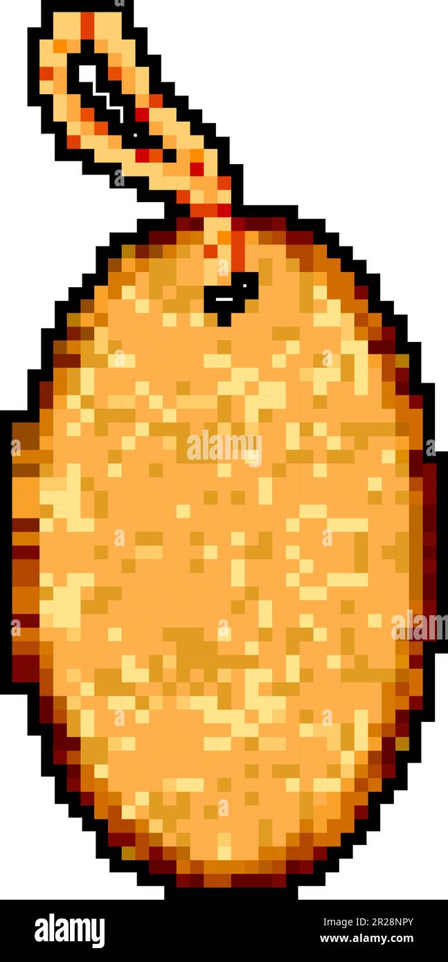string paper tag game pixel art vector illustration Stock Vector Image ...