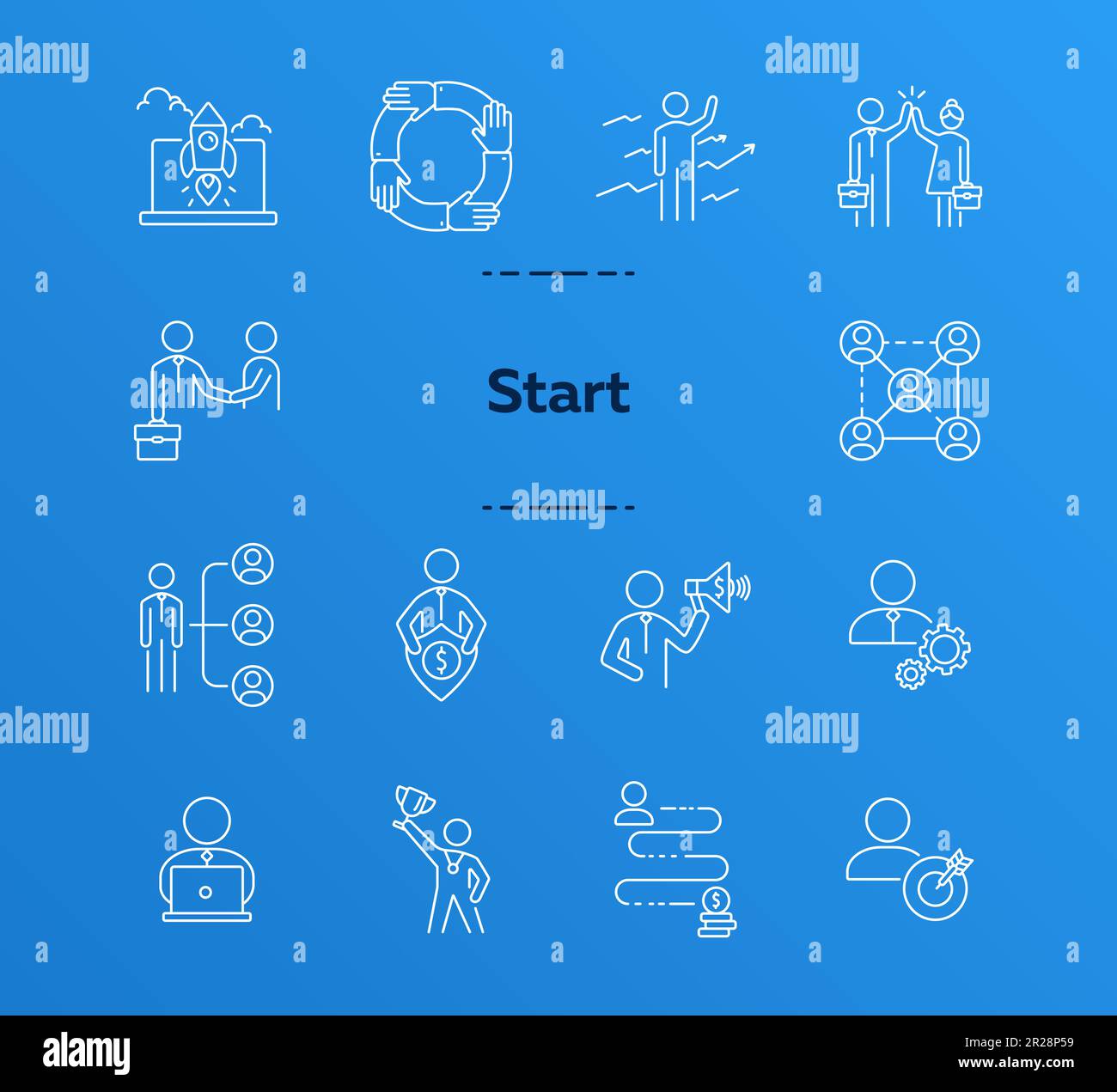 Starting business icons Stock Vector Image & Art - Alamy