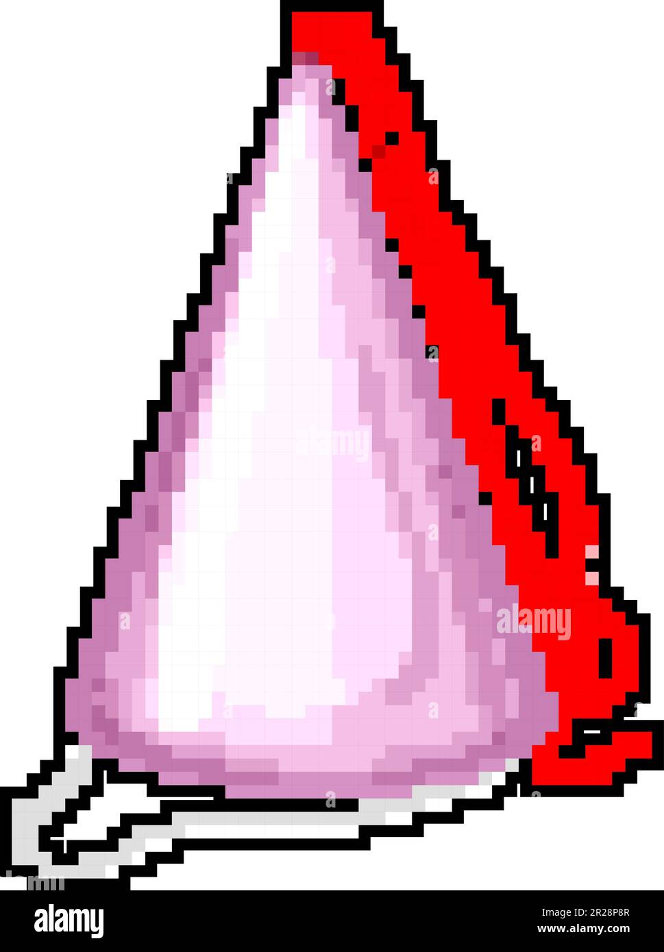 anniversary party hat game pixel art vector illustration Stock Vector ...