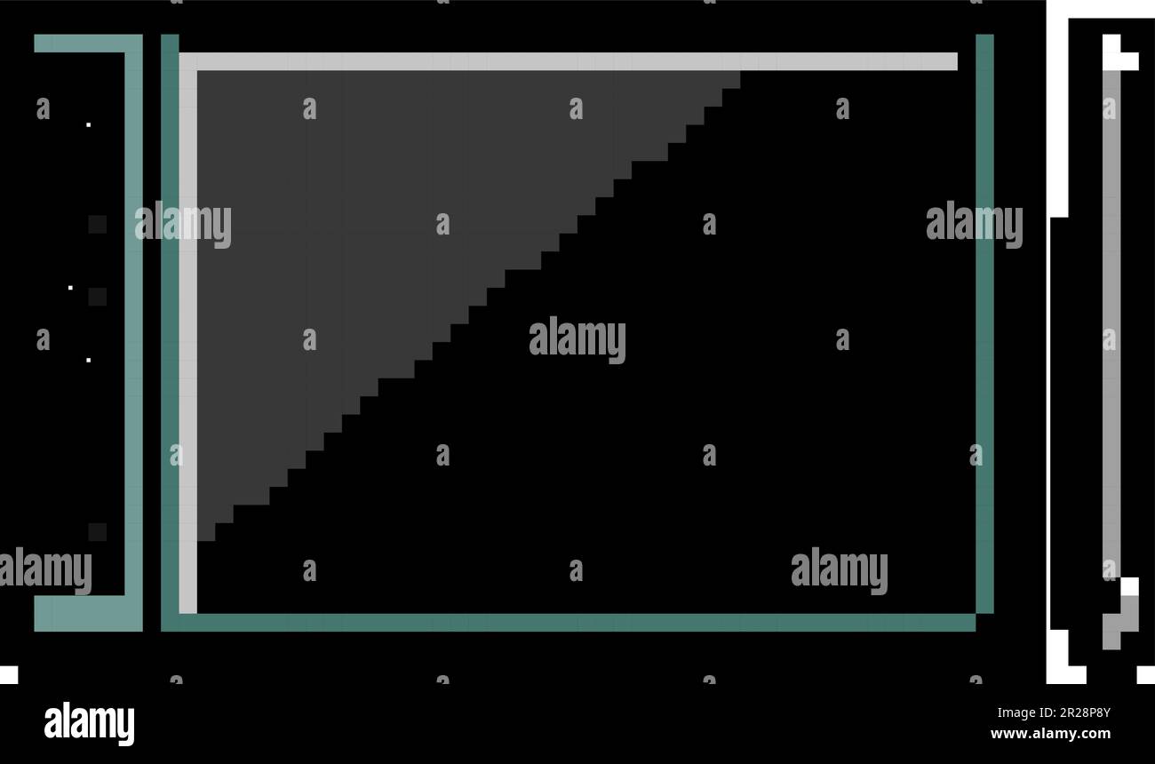 blank pen display game pixel art vector illustration Stock Vector Image ...
