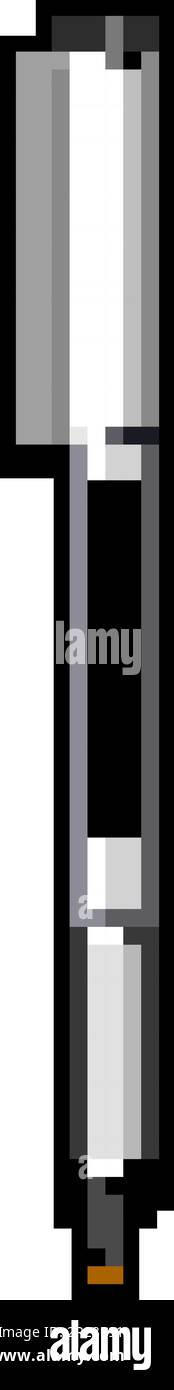 pencil pen game pixel art vector illustration Stock Vector Image & Art ...