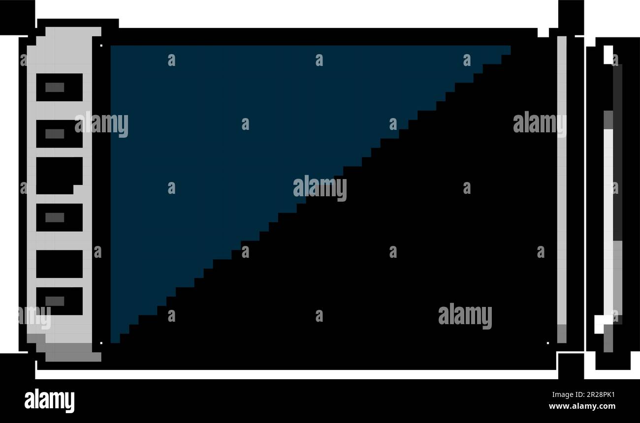 tablet pen display game pixel art vector illustration Stock Vector ...