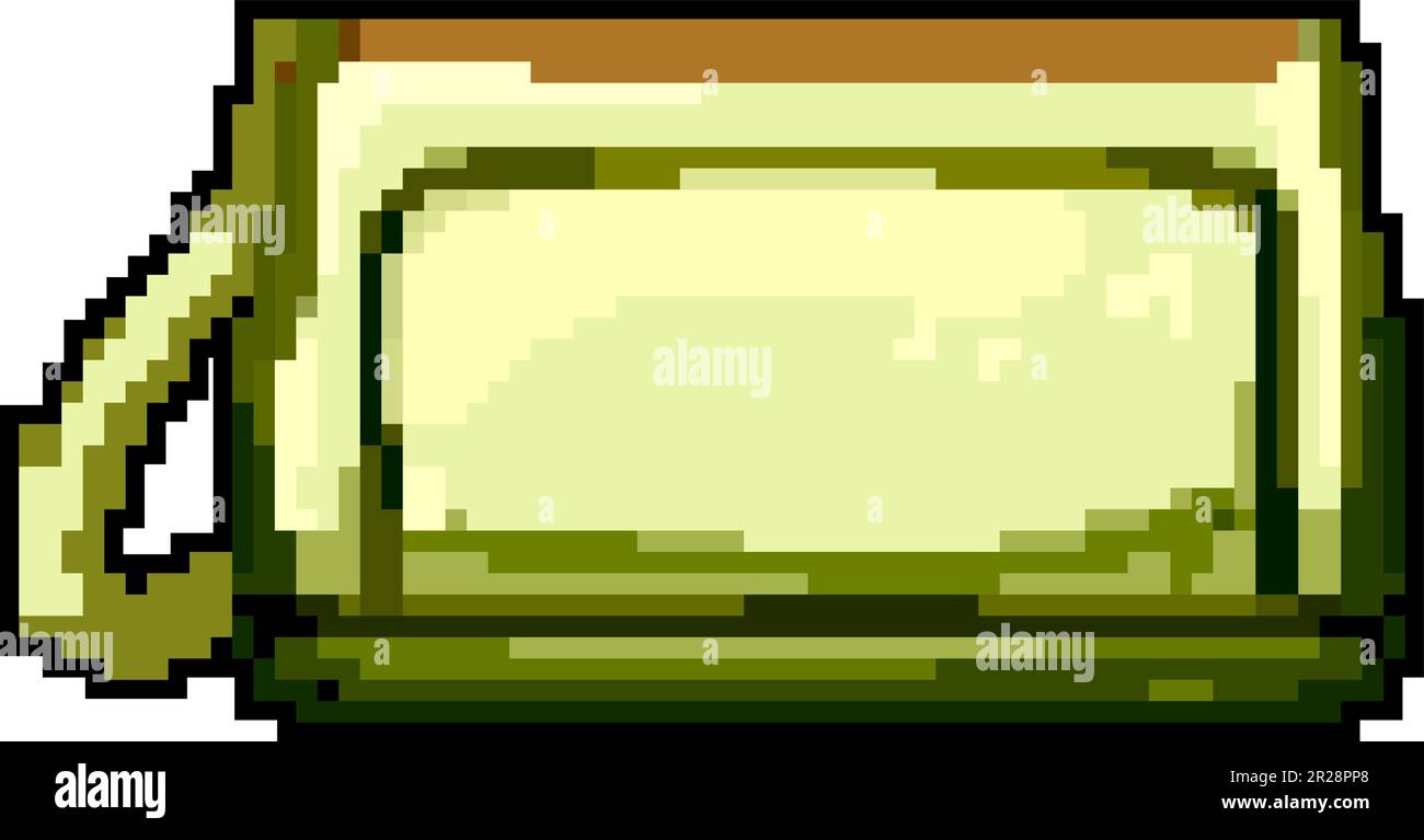 school pencil case game pixel art vector illustration Stock Vector ...