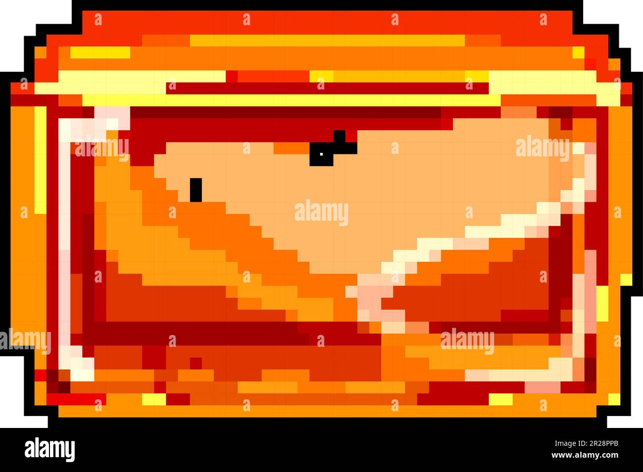 Pen Pencil Case Game Pixel Art Vector Illustration Stock Vector Image