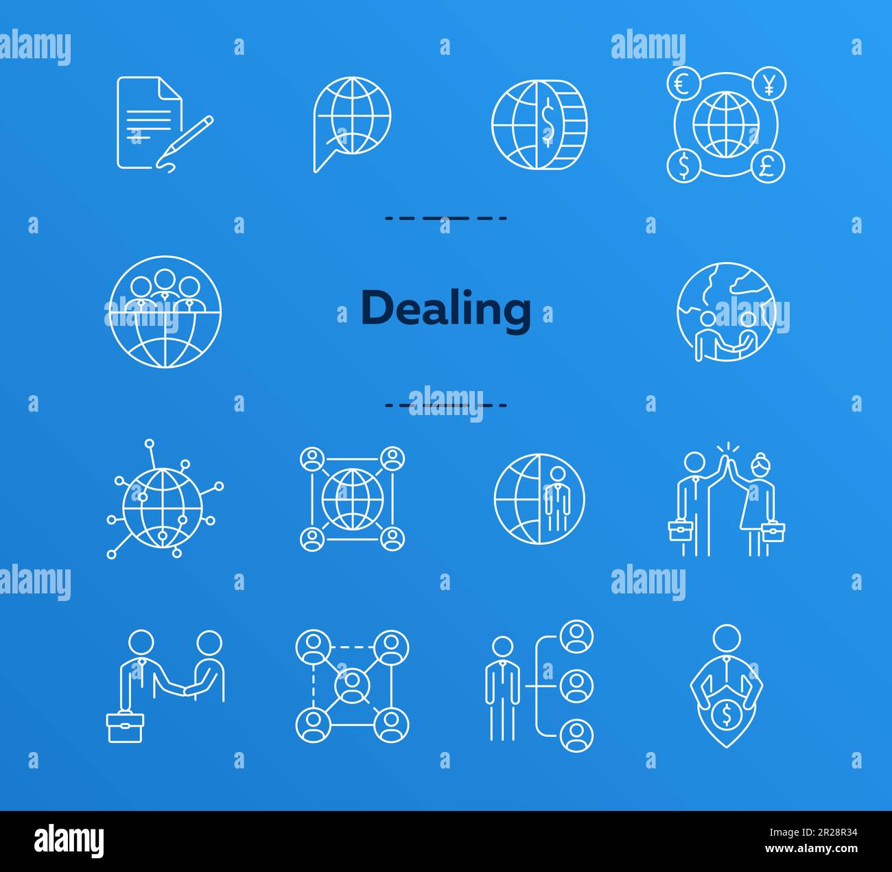 World dealing Stock Vector Images - Alamy