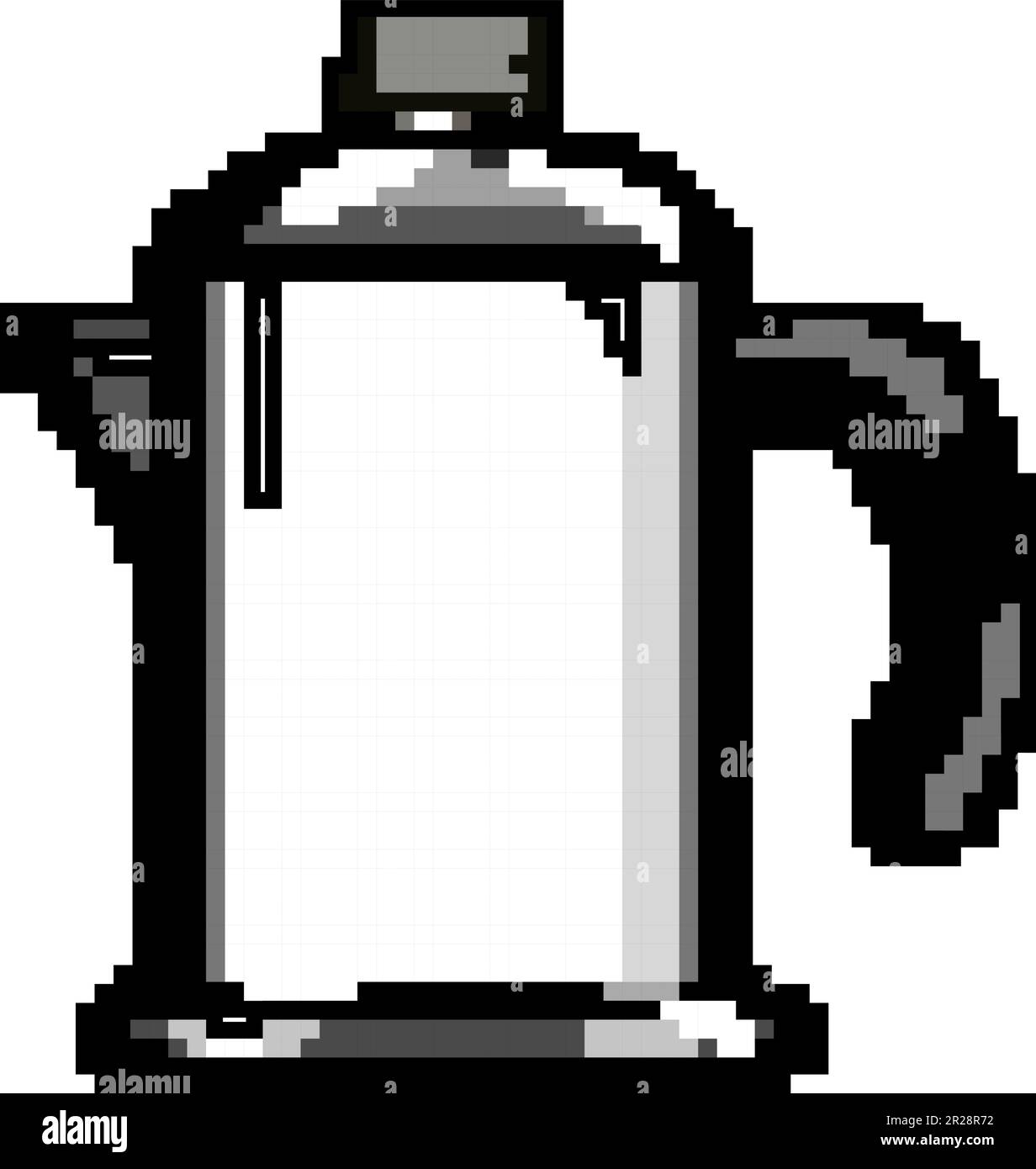 caffeine percolator pot coffee game pixel art vector illustration Stock ...