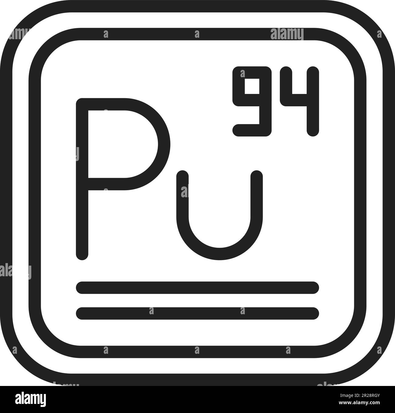 Plutonium icon vector image. Suitable for mobile application web ...