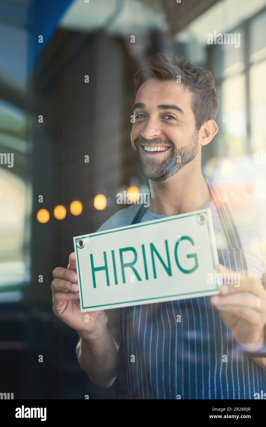 Job advert window hi-res stock photography and images - Alamy