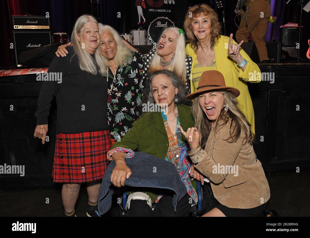 Los Angeles, USA. 17th May, 2023. (L-R) FANNY members Alice de Buhr, June Millington, Jean ...