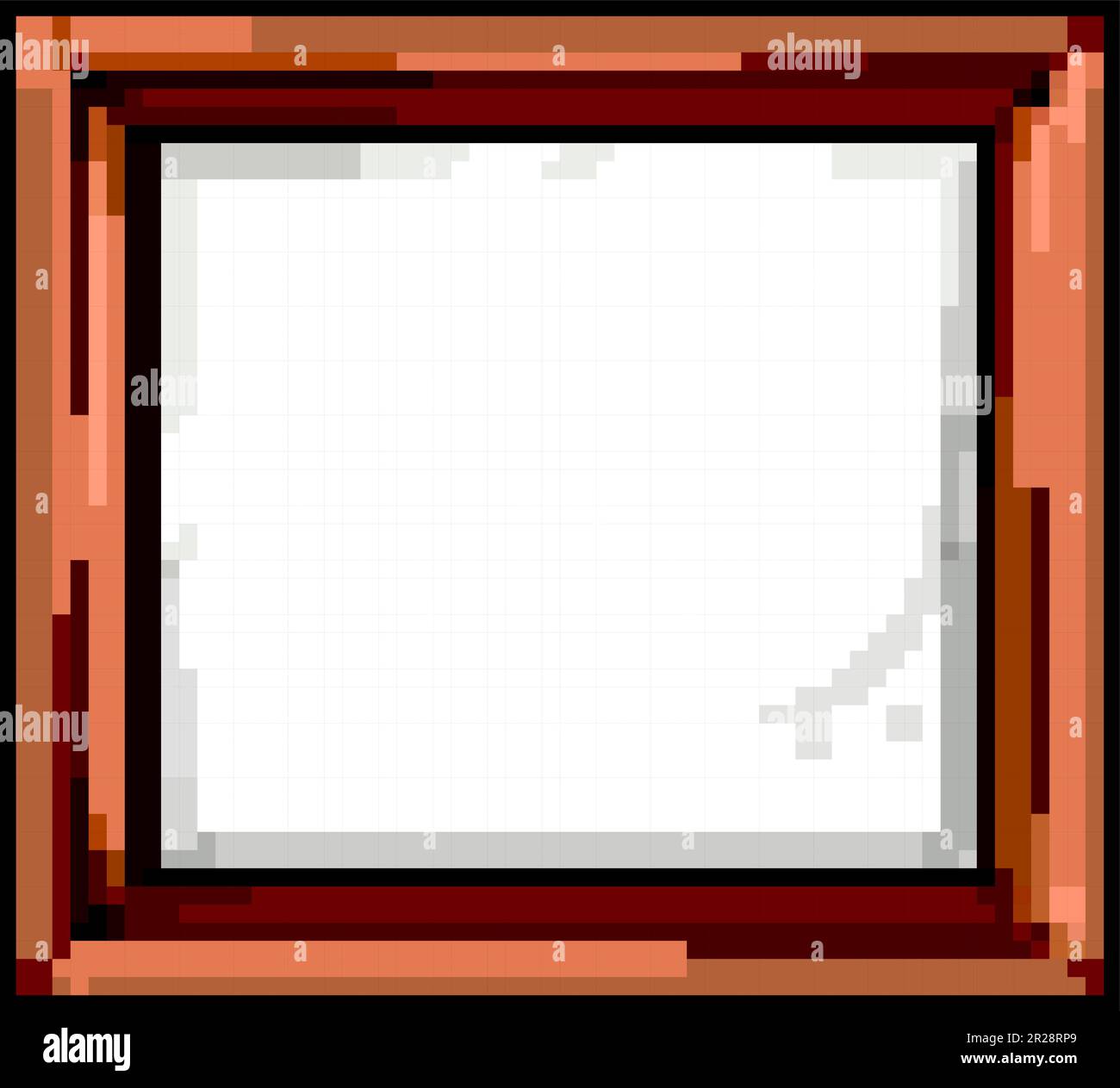 blank photo frame game pixel art vector illustration Stock Vector Image & Art - Alamy