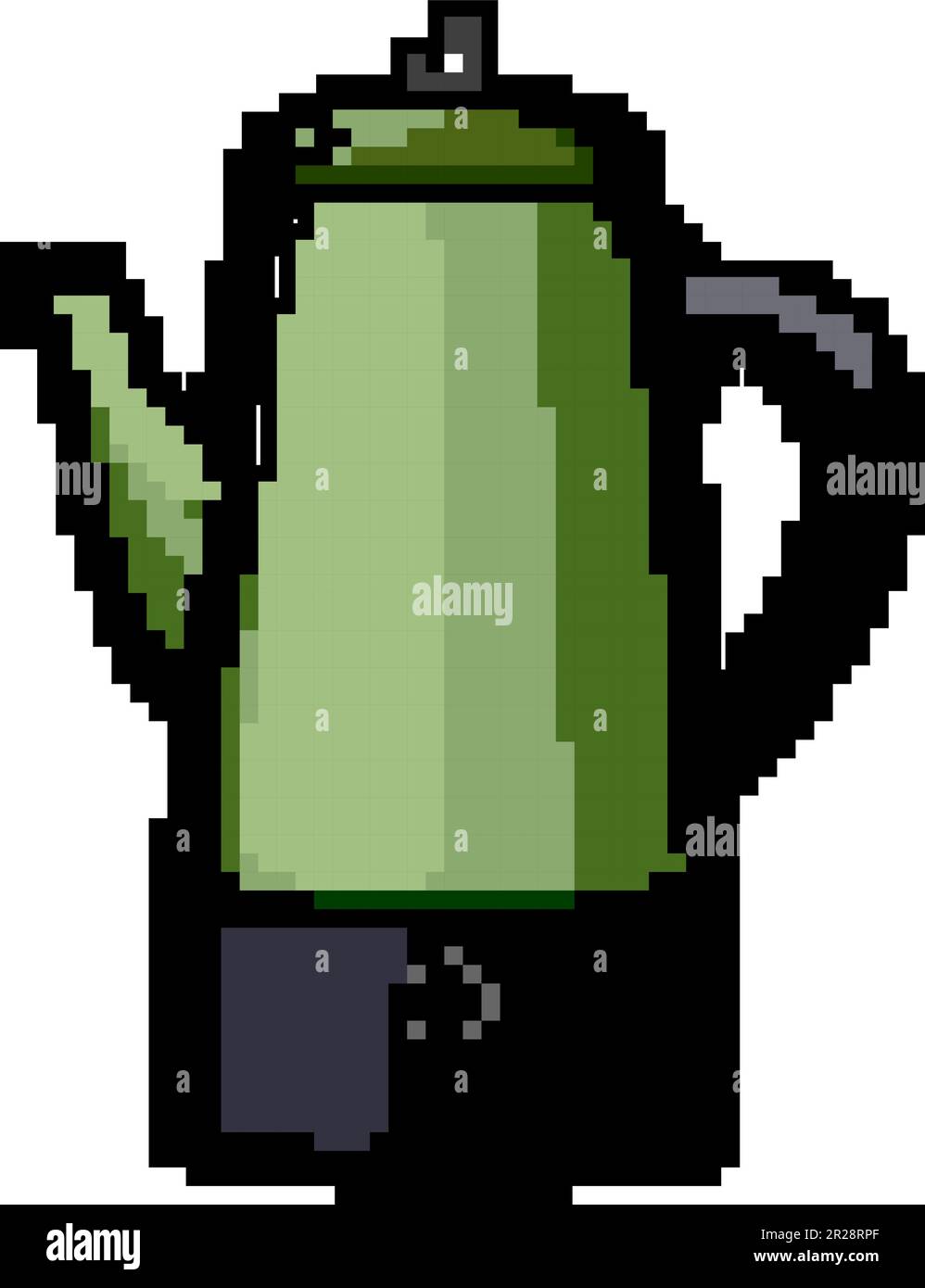 pot percolator pot coffee game pixel art vector illustration Stock ...