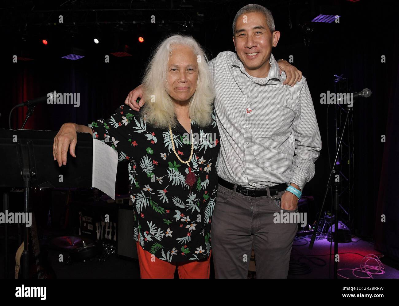 Los Angeles, USA. 17th May, 2023. (L-R) June Millington of FANNY and ...