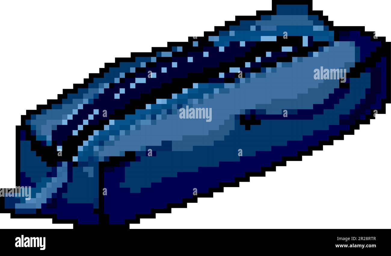 bag pencil case game pixel art vector illustration Stock Vector Image ...