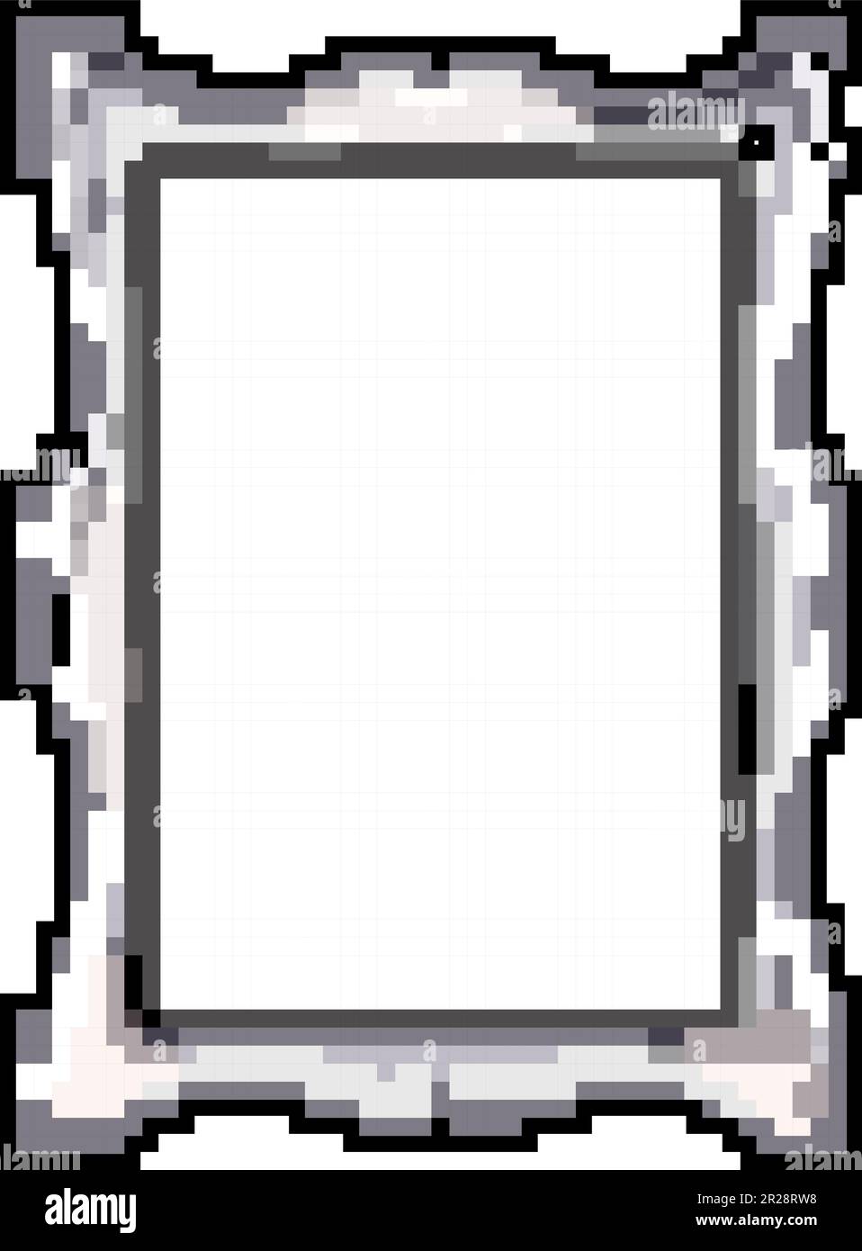 vintage photo frame game pixel art vector illustration Stock Vector ...