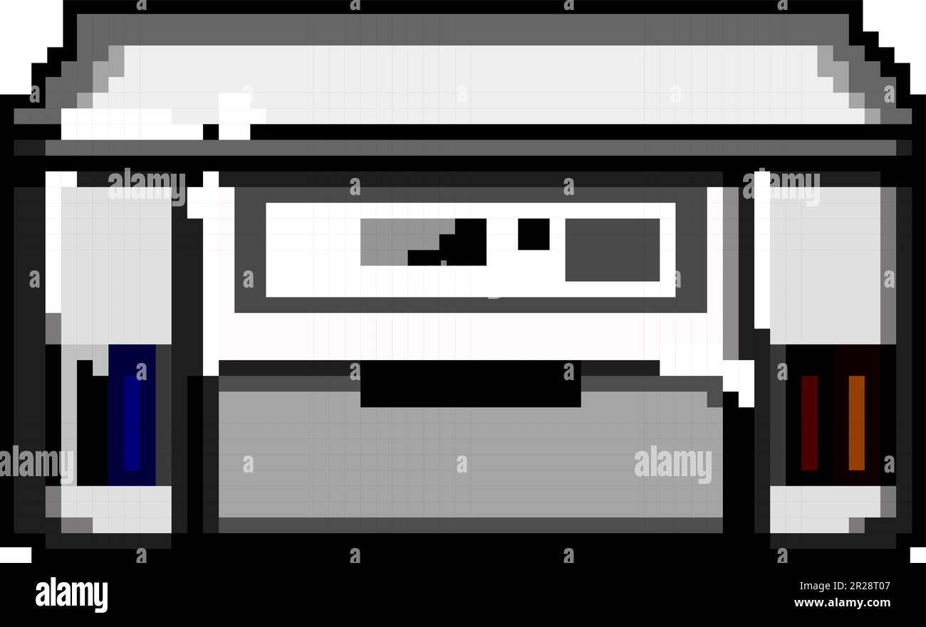 machine photo printer game pixel art vector illustration Stock Vector ...