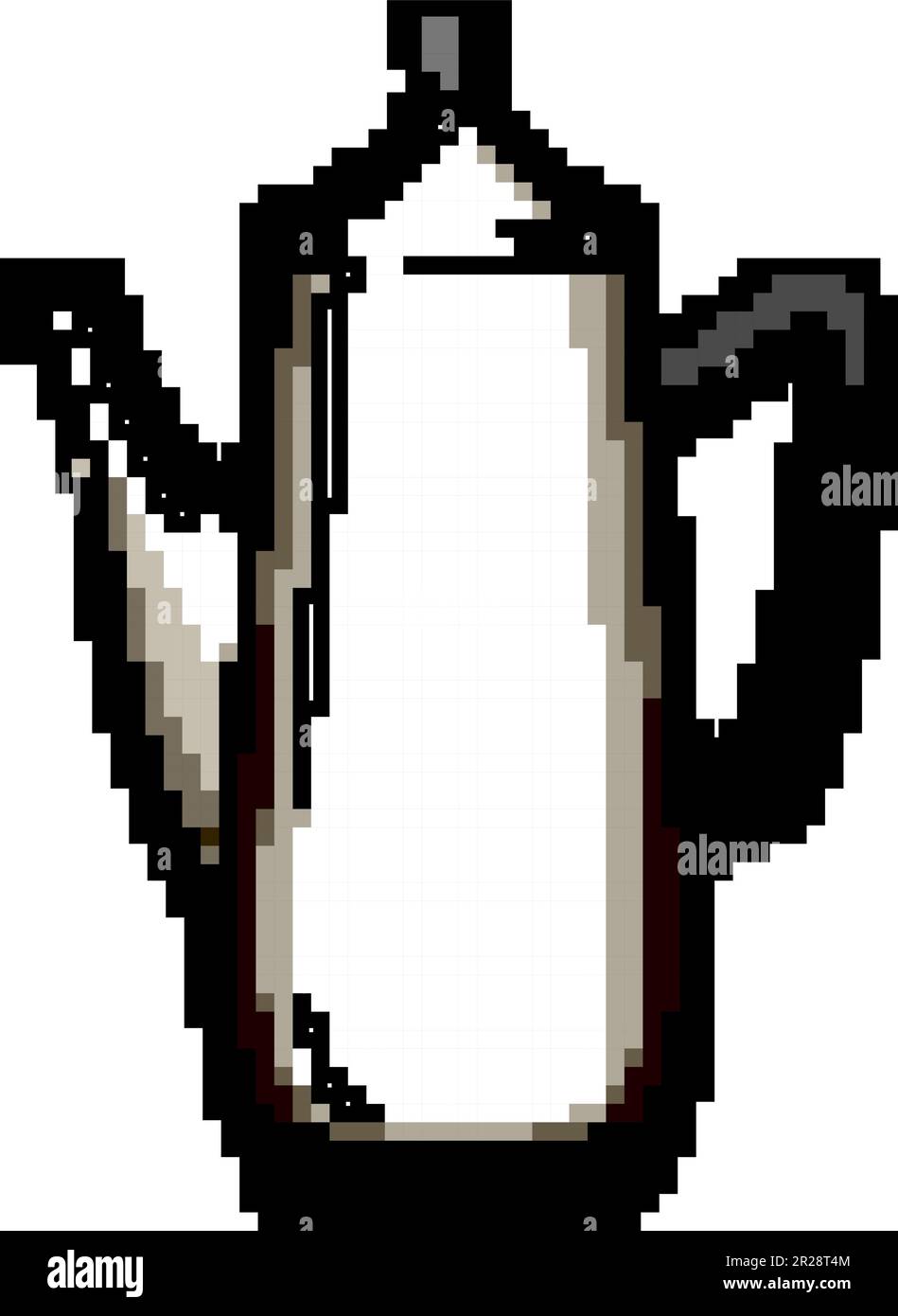 espresso percolator pot coffee game pixel art vector illustration Stock ...