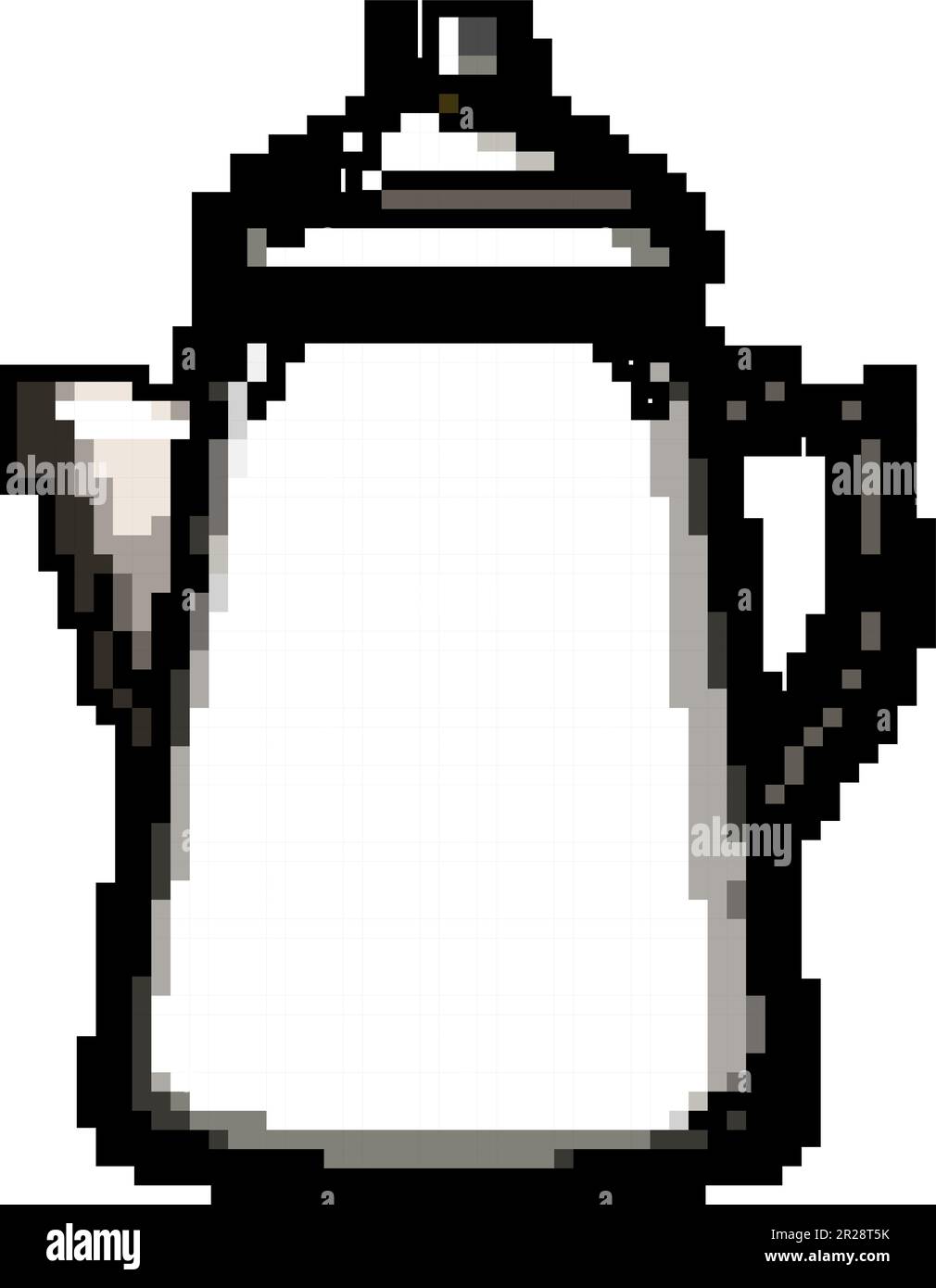 machine percolator pot coffee game pixel art vector illustration Stock ...