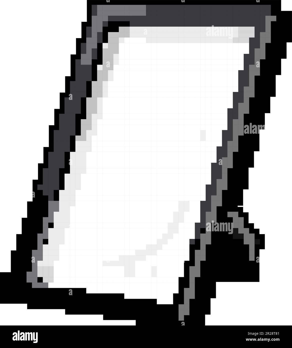 empty photo frame game pixel art vector illustration Stock Vector Image ...