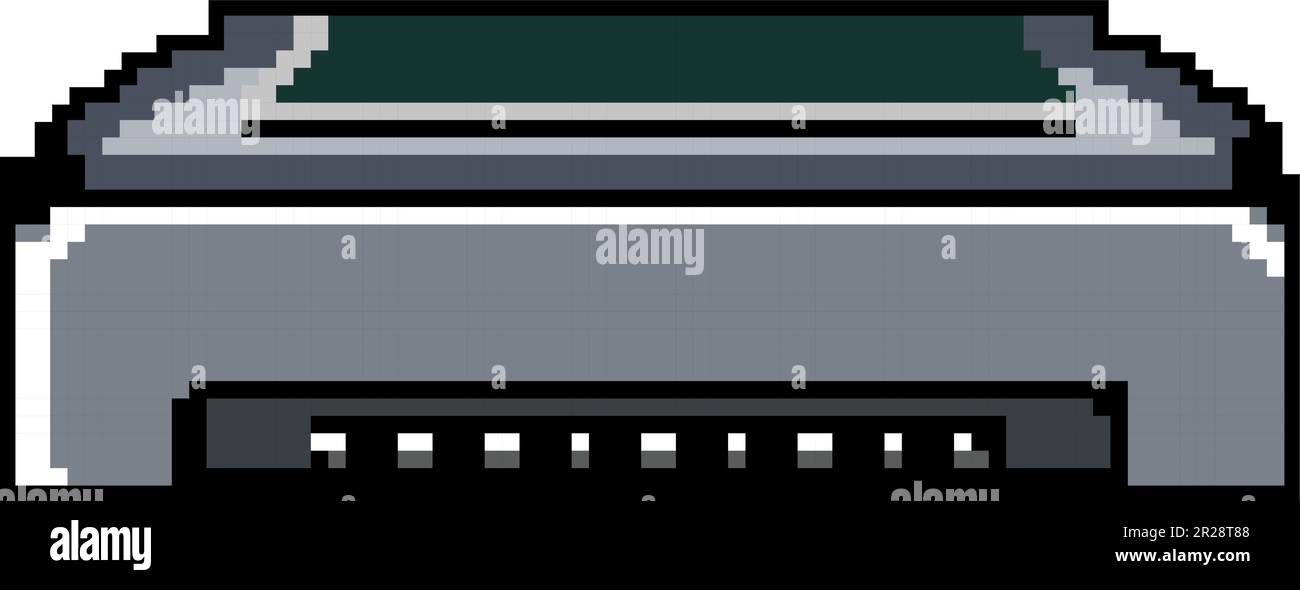 office photo printer game pixel art vector illustration Stock Vector ...