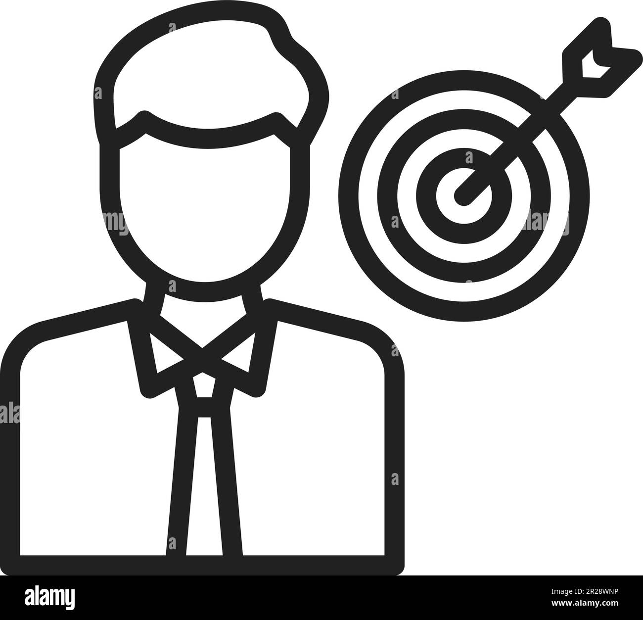 Purpose icon vector image Stock Vector Image & Art - Alamy