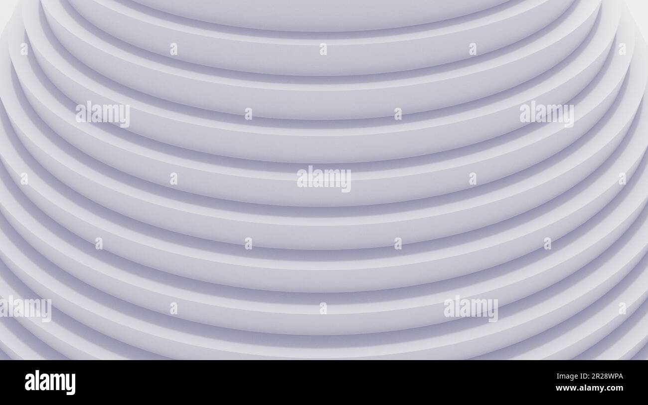 White Architecture Circular Background. Abstract Interior Design ...