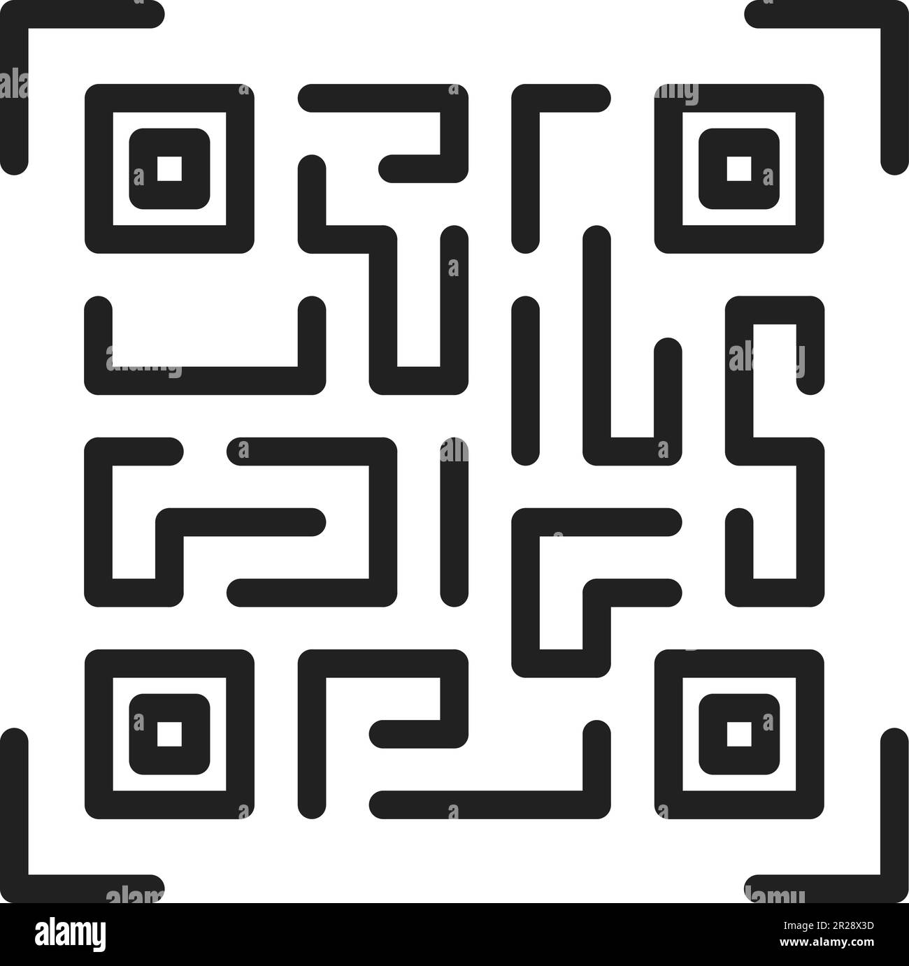 Qr Code icon vector image Stock Vector Image & Art - Alamy