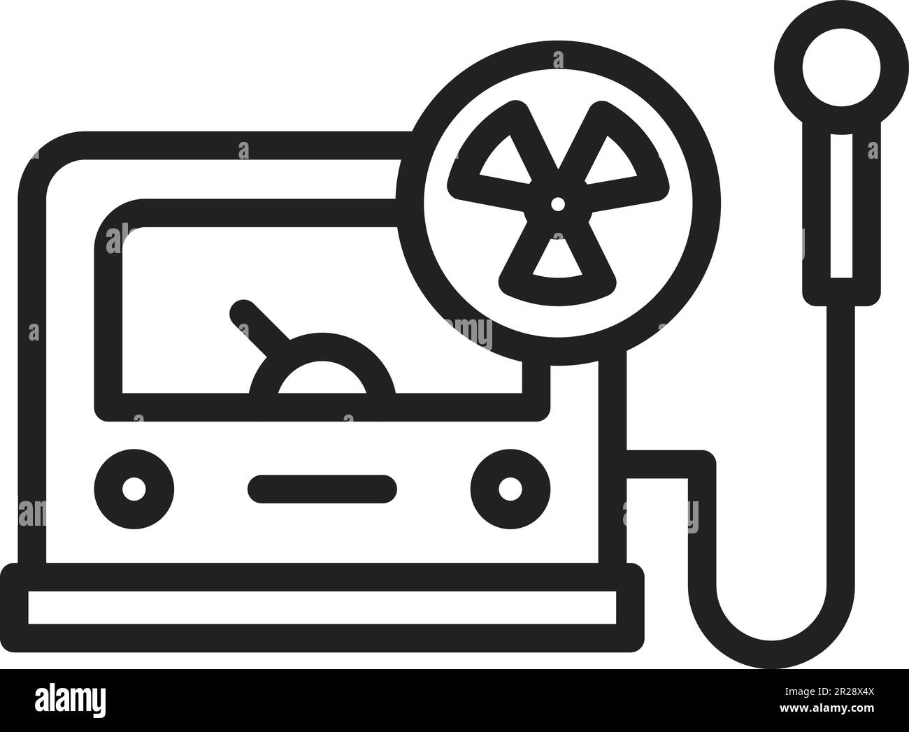 Radiation Detector icon vector image Stock Vector Image & Art - Alamy