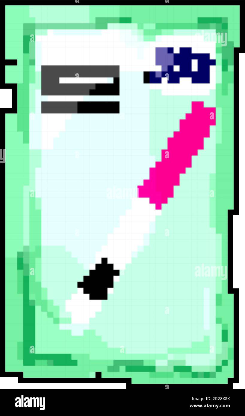 result pregnant test game pixel art vector illustration Stock Vector ...