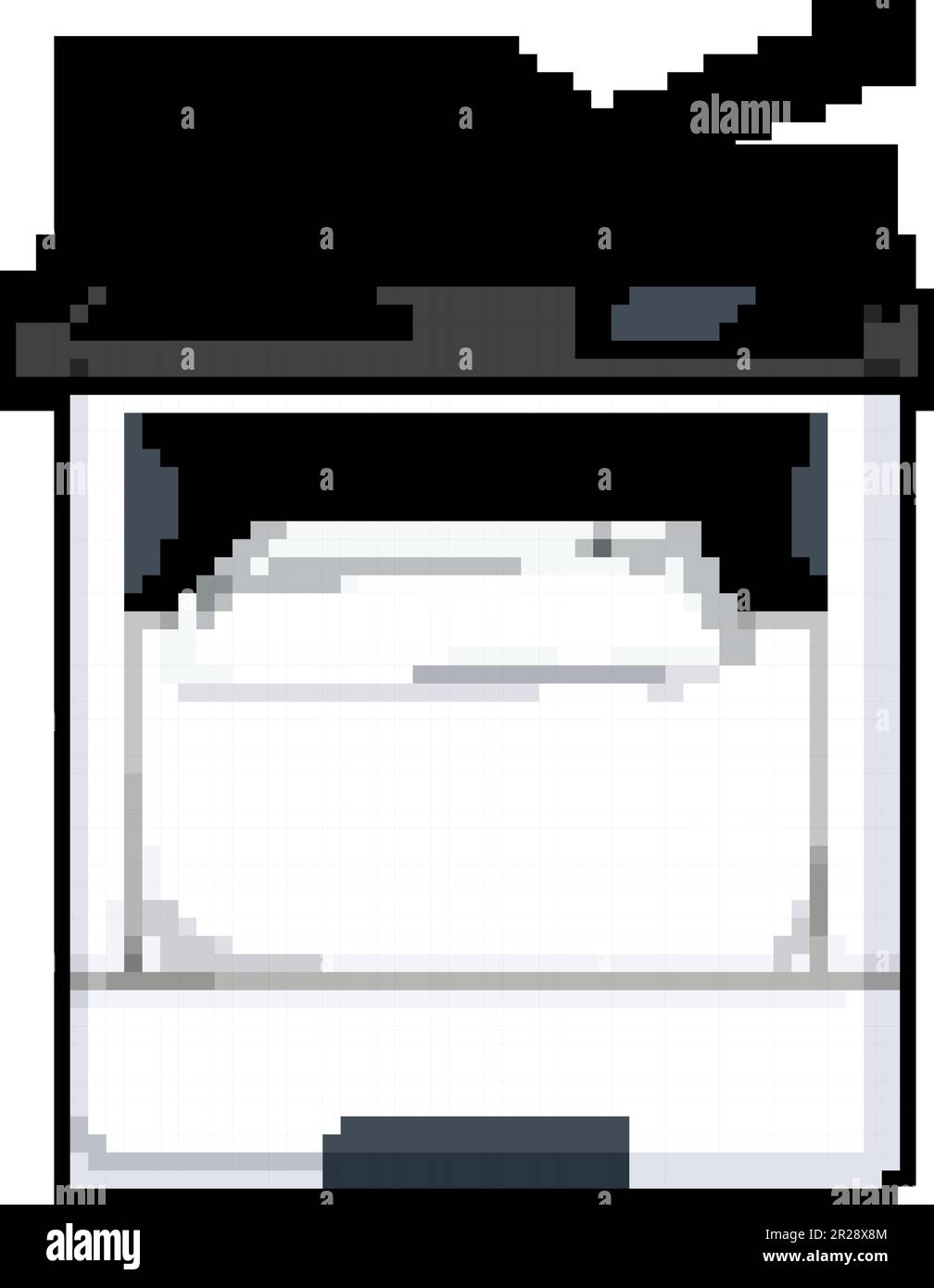 office printer paper game pixel art vector illustration Stock Vector ...