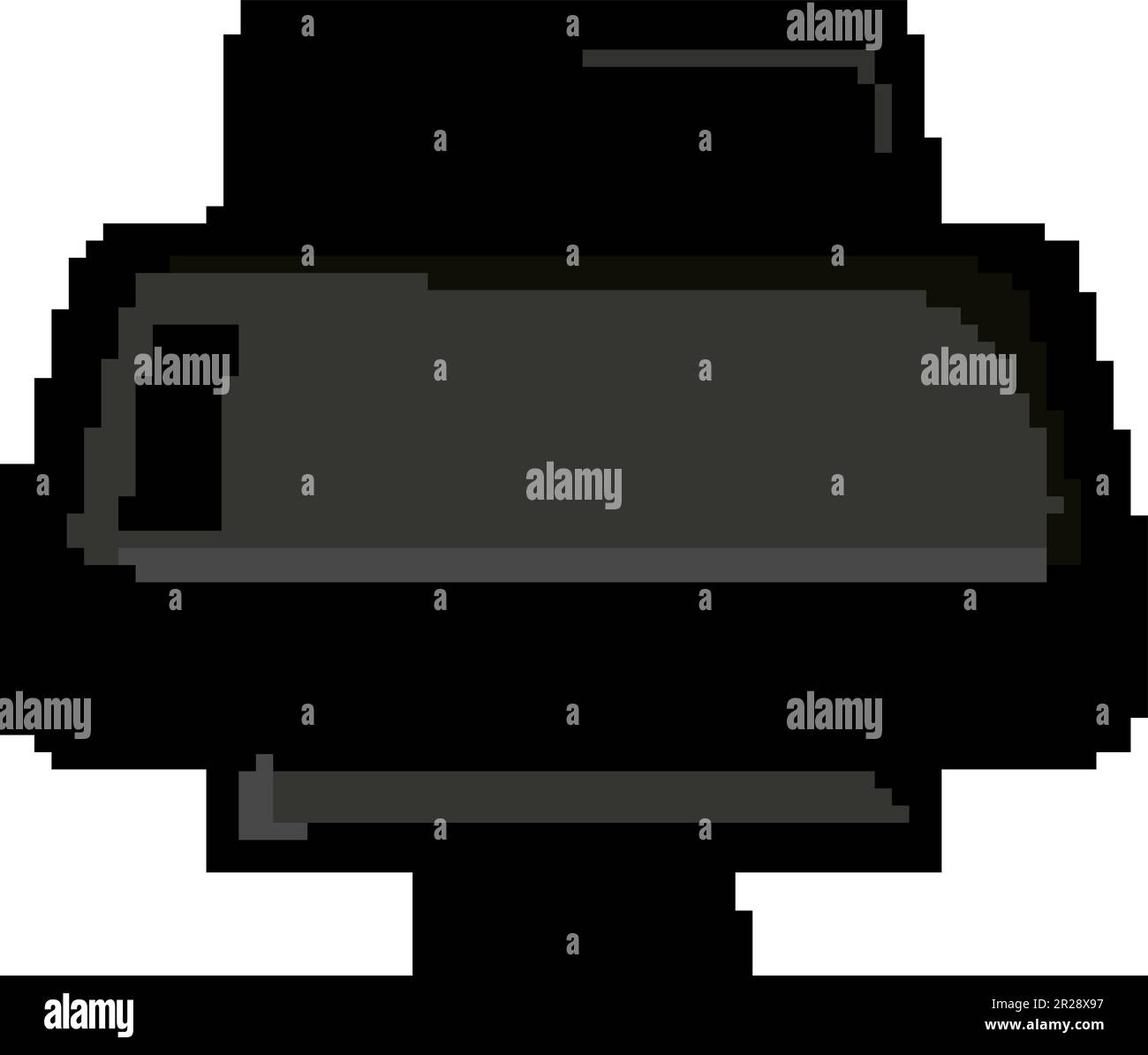 print printer paper game pixel art vector illustration Stock Vector ...