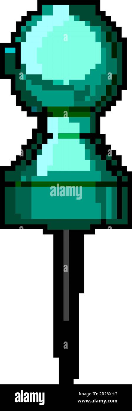 office push pin game pixel art vector illustration Stock Vector Image ...