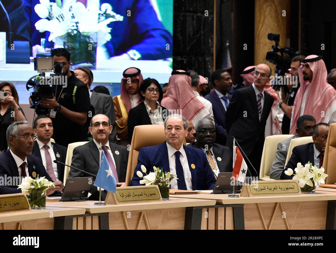 Jeddah, Saudi Arabia. 17th May, 2023. Syrian Foreign Minister Faisal ...