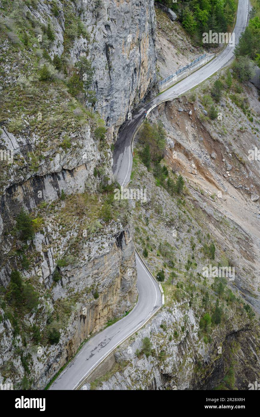 Mountain road in Ligurian Alps, Italy Stock Photo - Alamy
