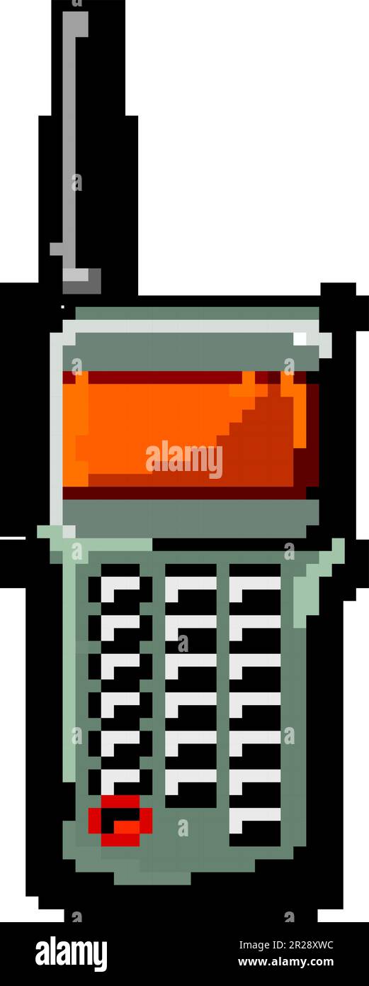 wireless radio transceiver game pixel art vector illustration Stock ...