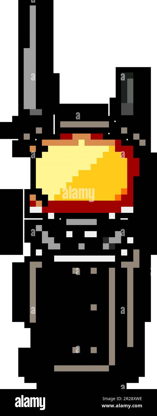 wave radio transceiver game pixel art vector illustration Stock Vector ...