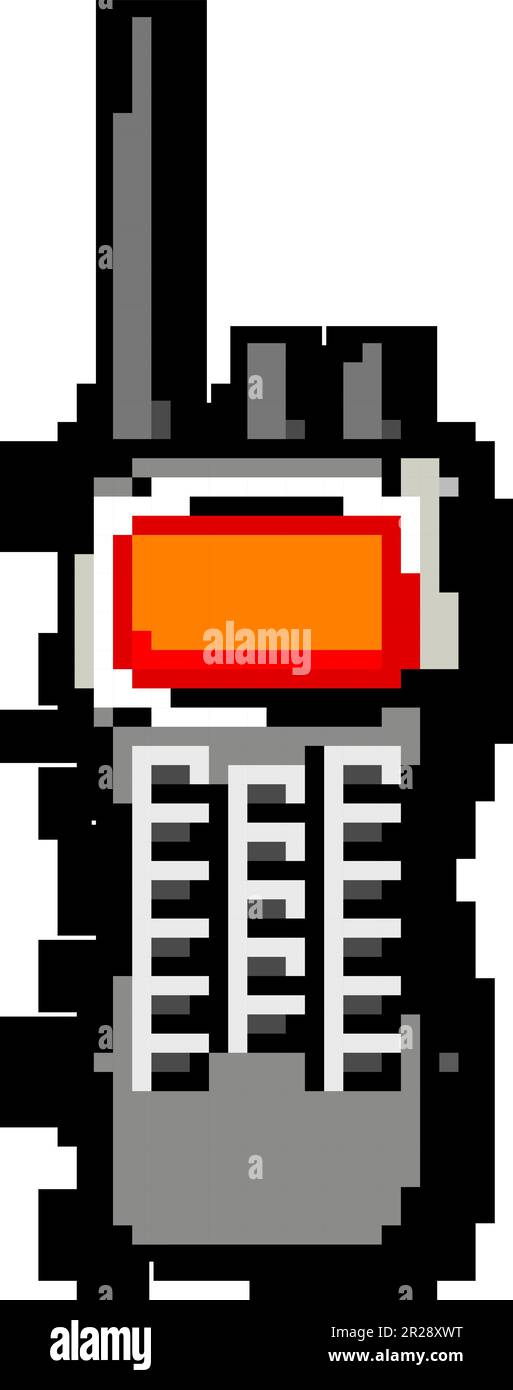 talkle radio transceiver game pixel art vector illustration Stock ...