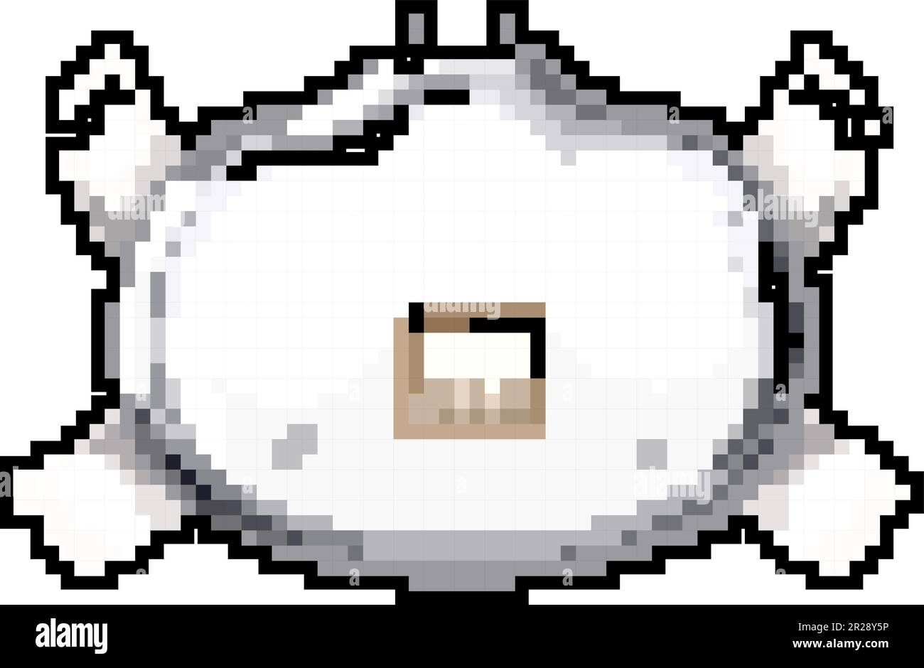 dust respirator mask game pixel art vector illustration Stock Vector ...