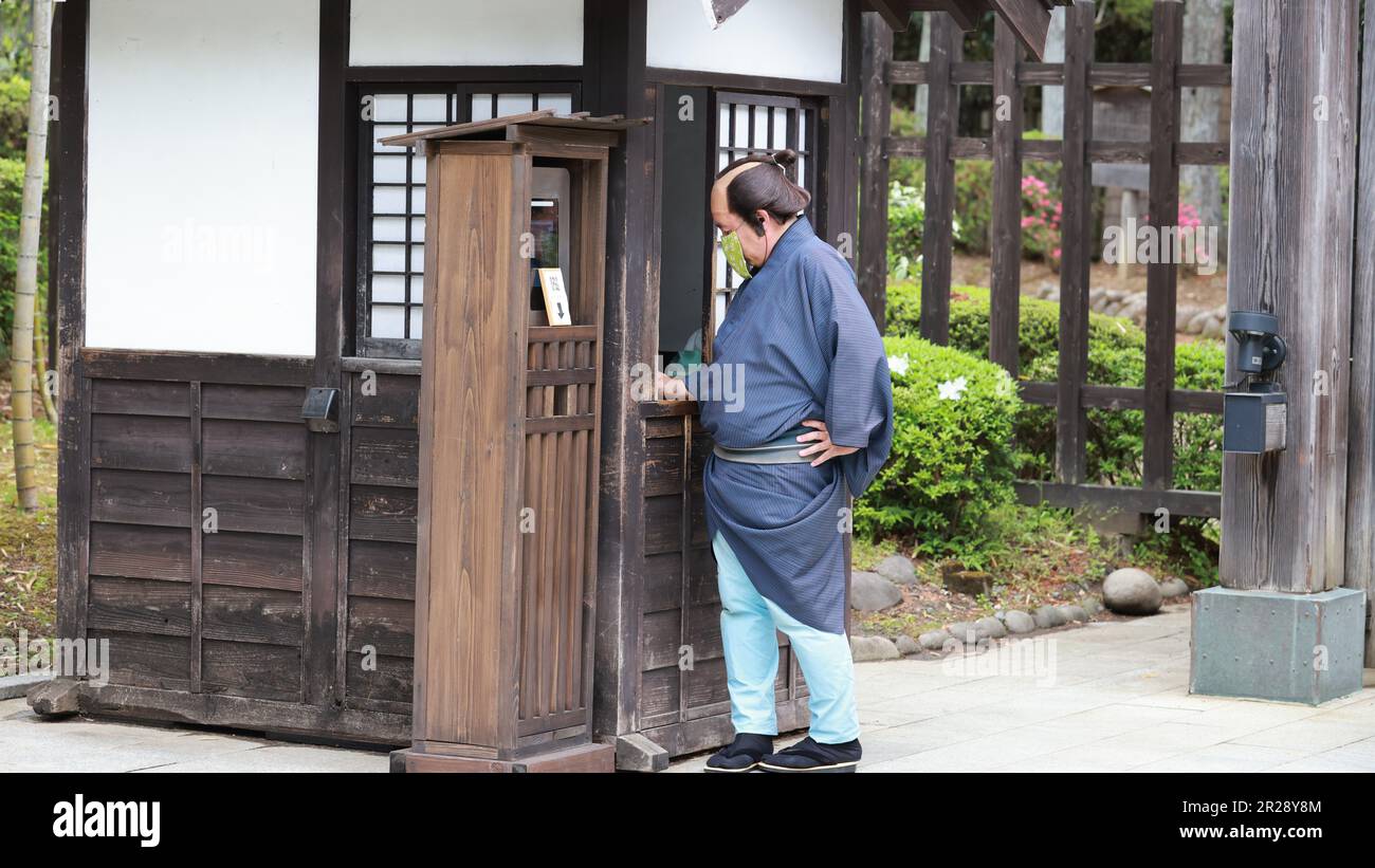 Kinugawa Onsen, Japan May 1 2023: Edo Wonderland Nikko Edomura is one ...