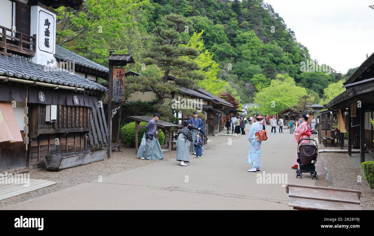 Kinugawa Onsen, Japan May 1 2023: Edo Wonderland Nikko Edomura is one ...