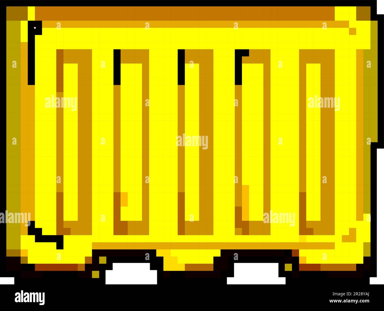 barricade road barrier game pixel art vector illustration Stock Vector ...
