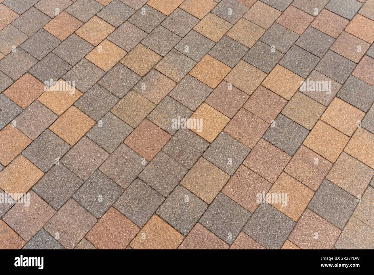 Textured paving tiles of square shape Stock Photo - Alamy