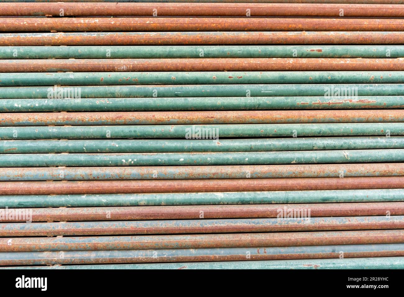 Stack of rusty metal pipes Stock Photo - Alamy
