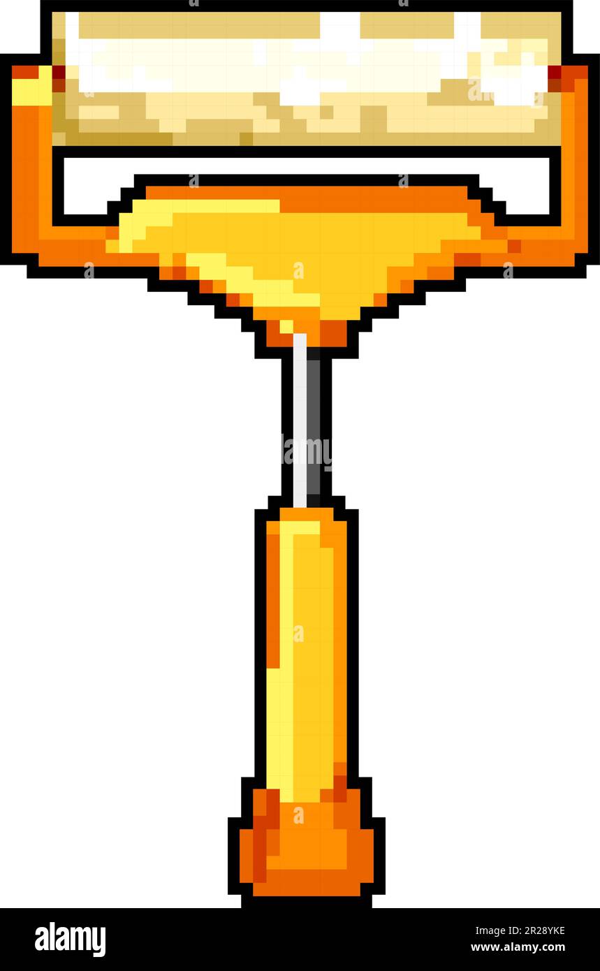 tool roller paint game pixel art vector illustration Stock Vector Image & Art - Alamy