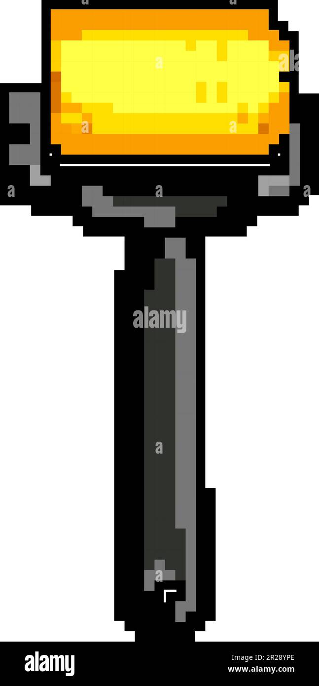 renovation roller paint game pixel art vector illustration Stock Vector Image & Art - Alamy